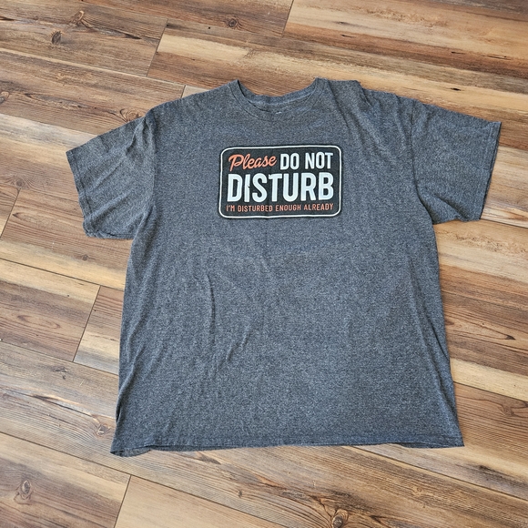 Dom | Shirts | Do Not Disturb Graphic Mens Tshirt Charcoal | Poshmark